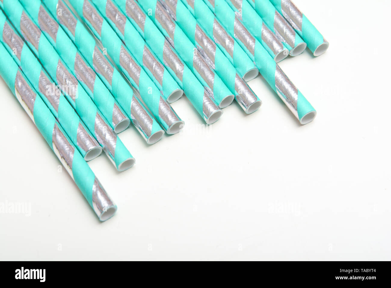 Plastic drinking straws, Single use plastic straw Stock Photo - Alamy