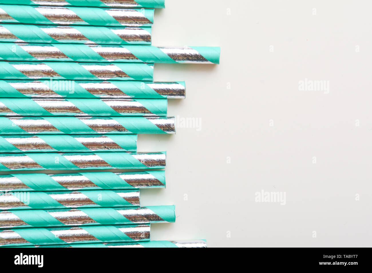 Plastic drinking straws, Single use plastic straw Stock Photo - Alamy