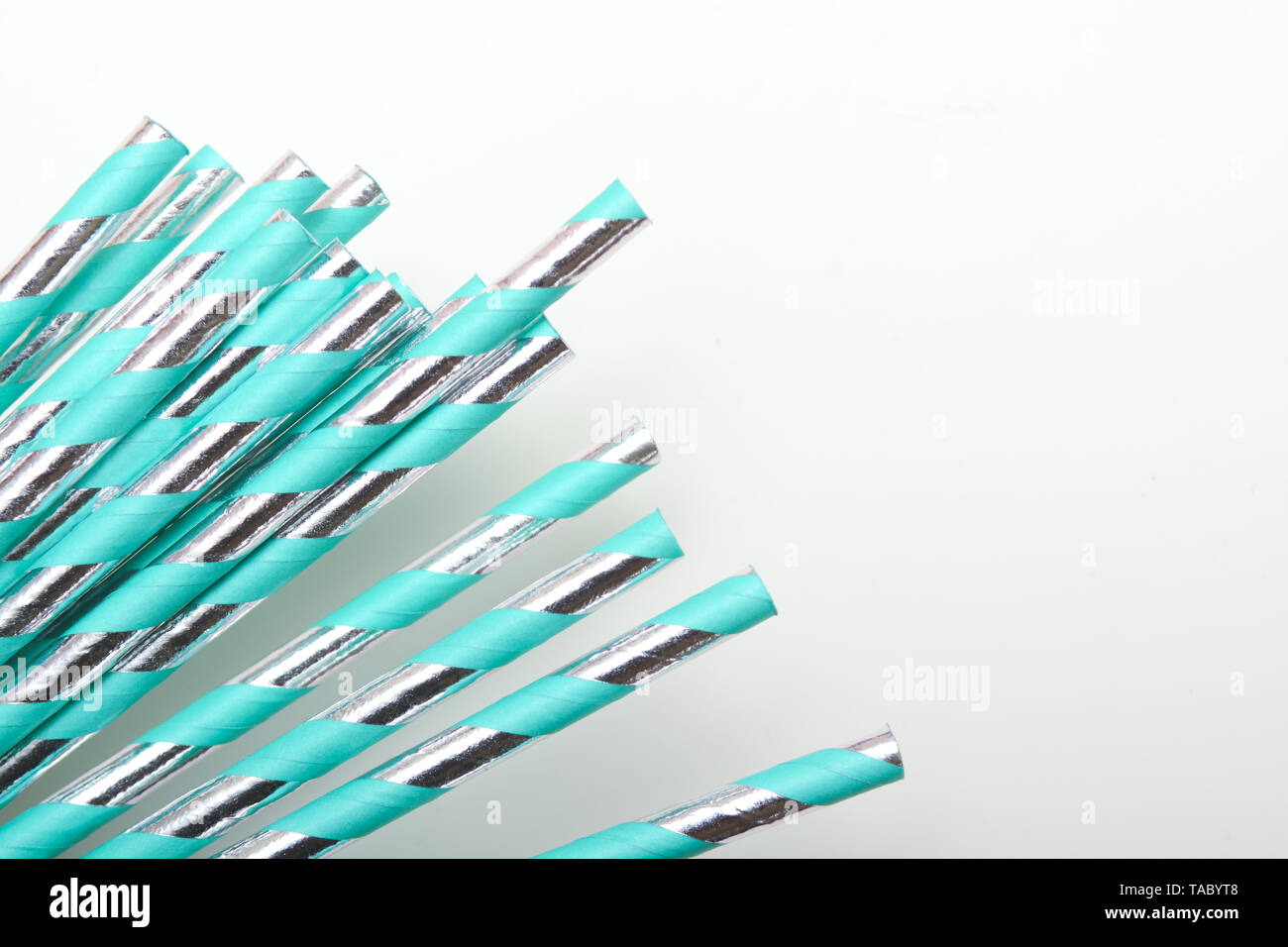 Plastic drinking straws, Single use plastic straw Stock Photo - Alamy