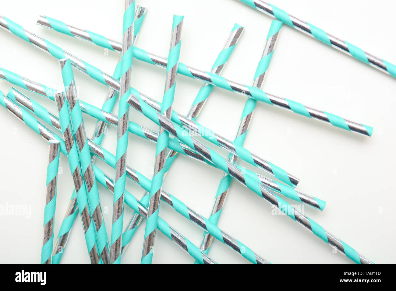 Plastic drinking straws, Single use plastic straw Stock Photo - Alamy