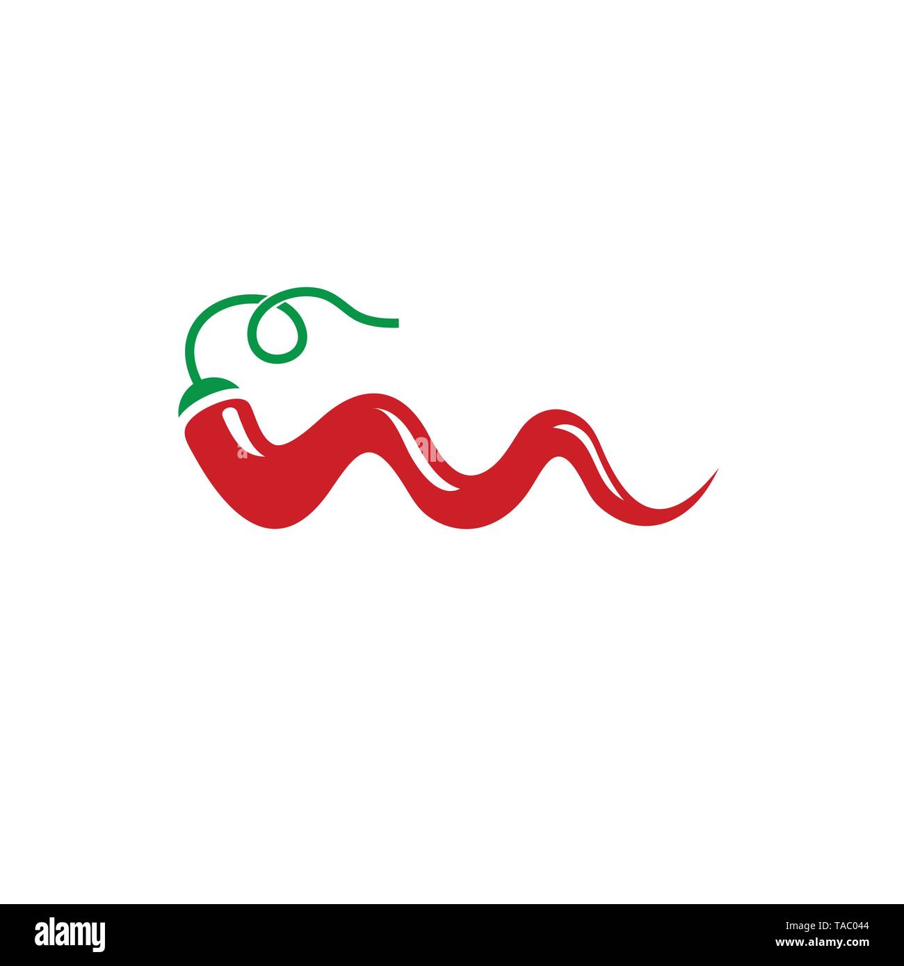 Red Hot pepper icon on background for graphic and web design. Simple ...