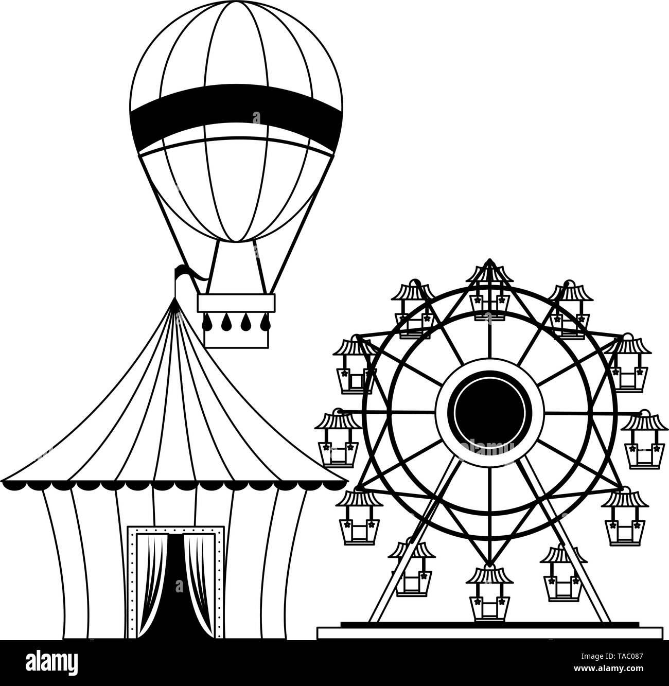 Carnival Clipart Black And White