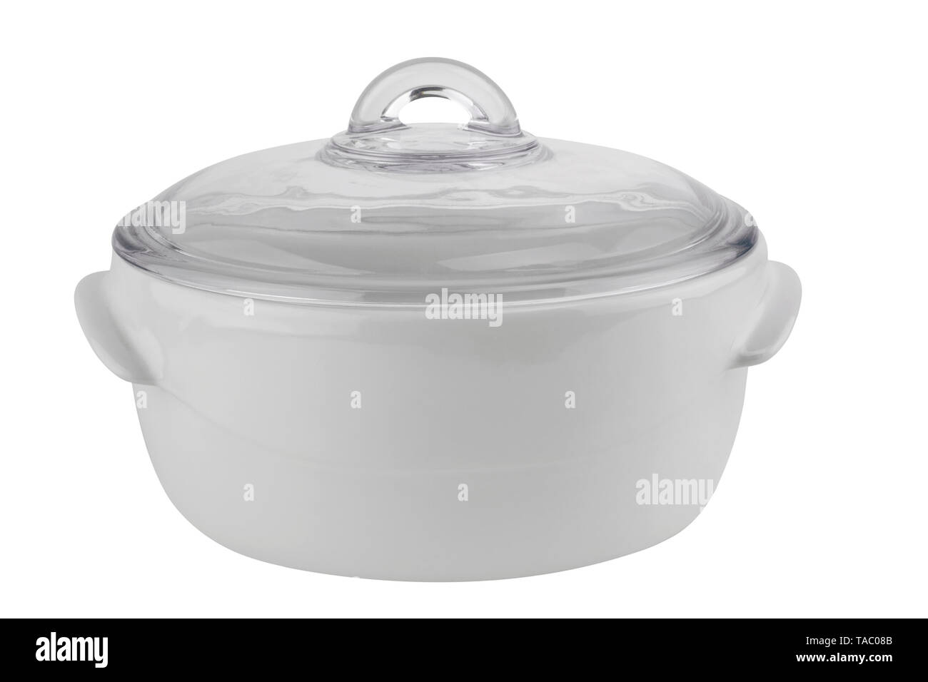 White ceramic saucepan isolated on white background Stock Photo - Alamy