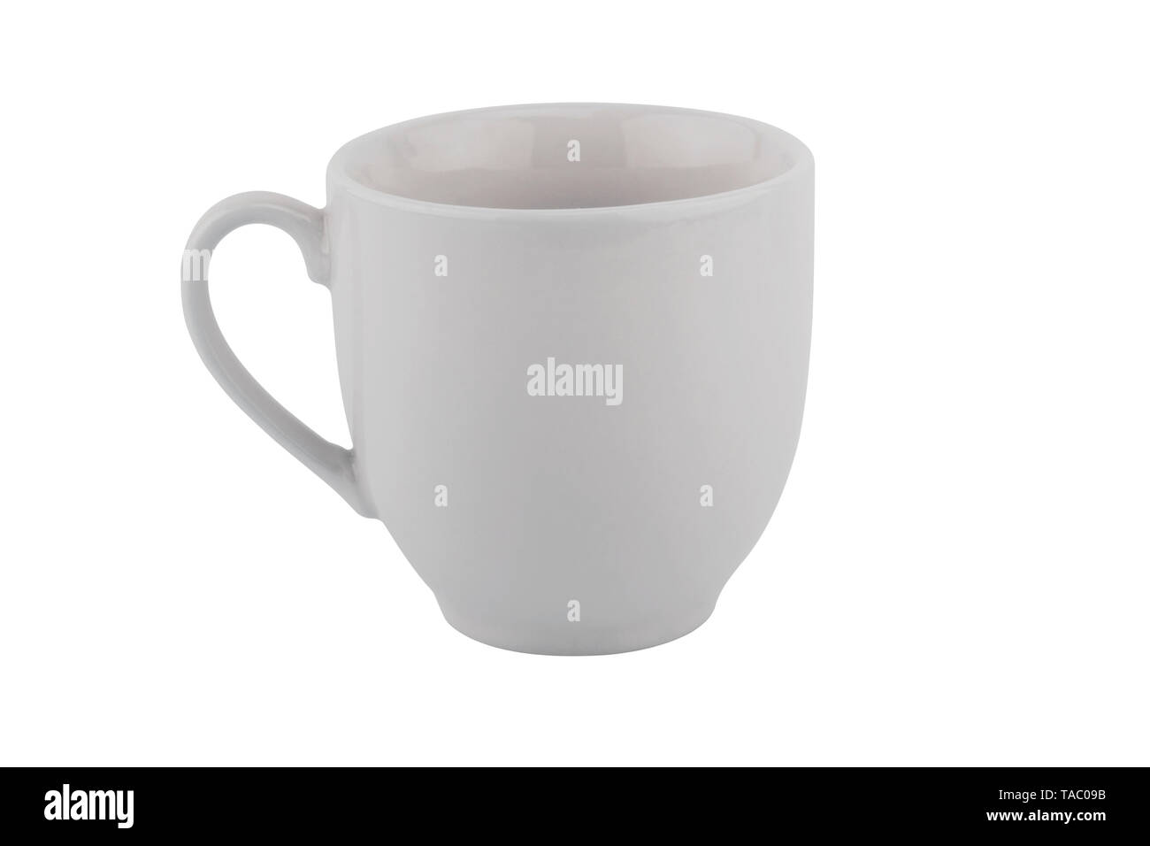 White ceramic cup isolated on white background Stock Photo - Alamy