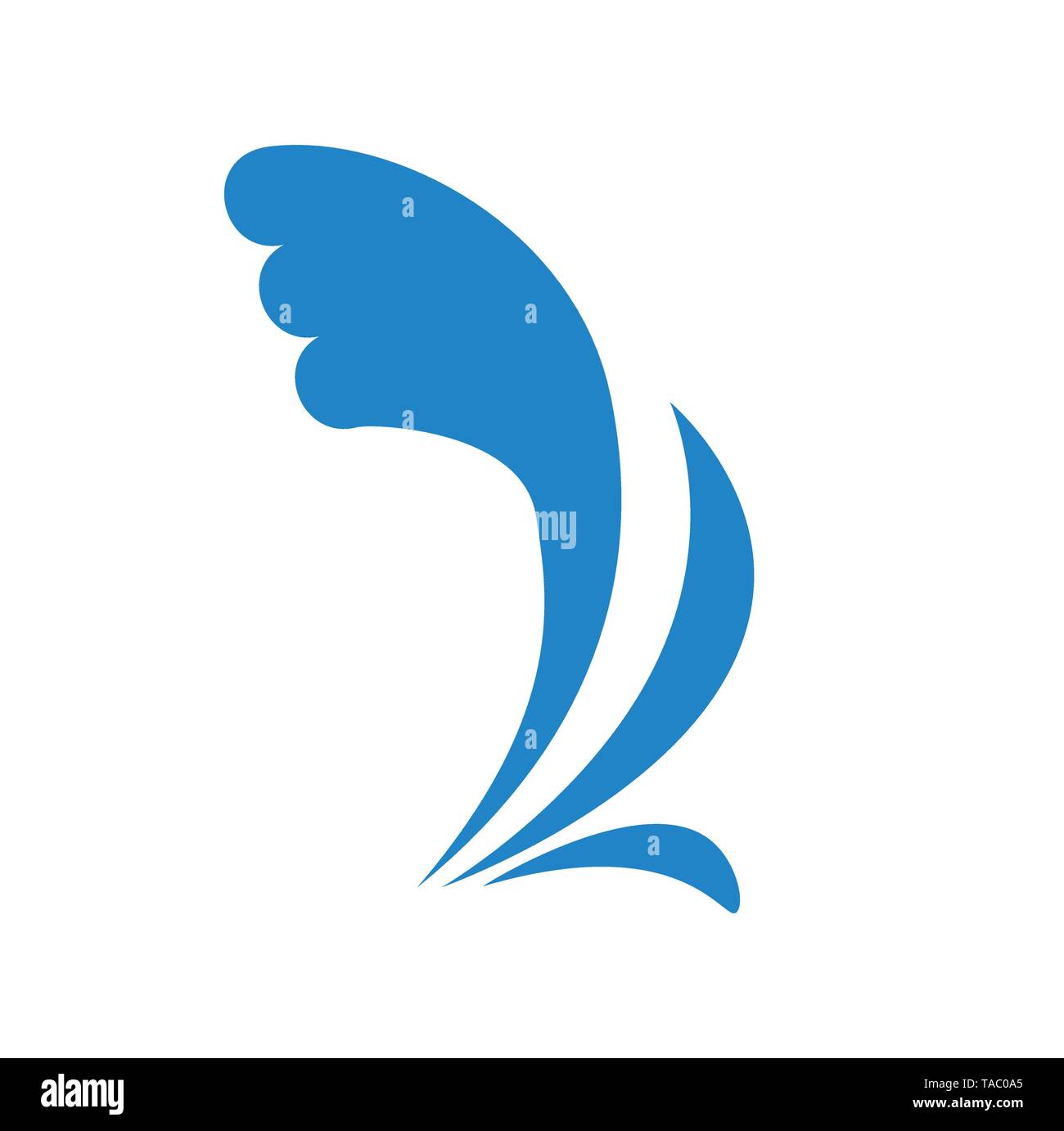 Waves icon on background for graphic and web design. Simple vector sign ...