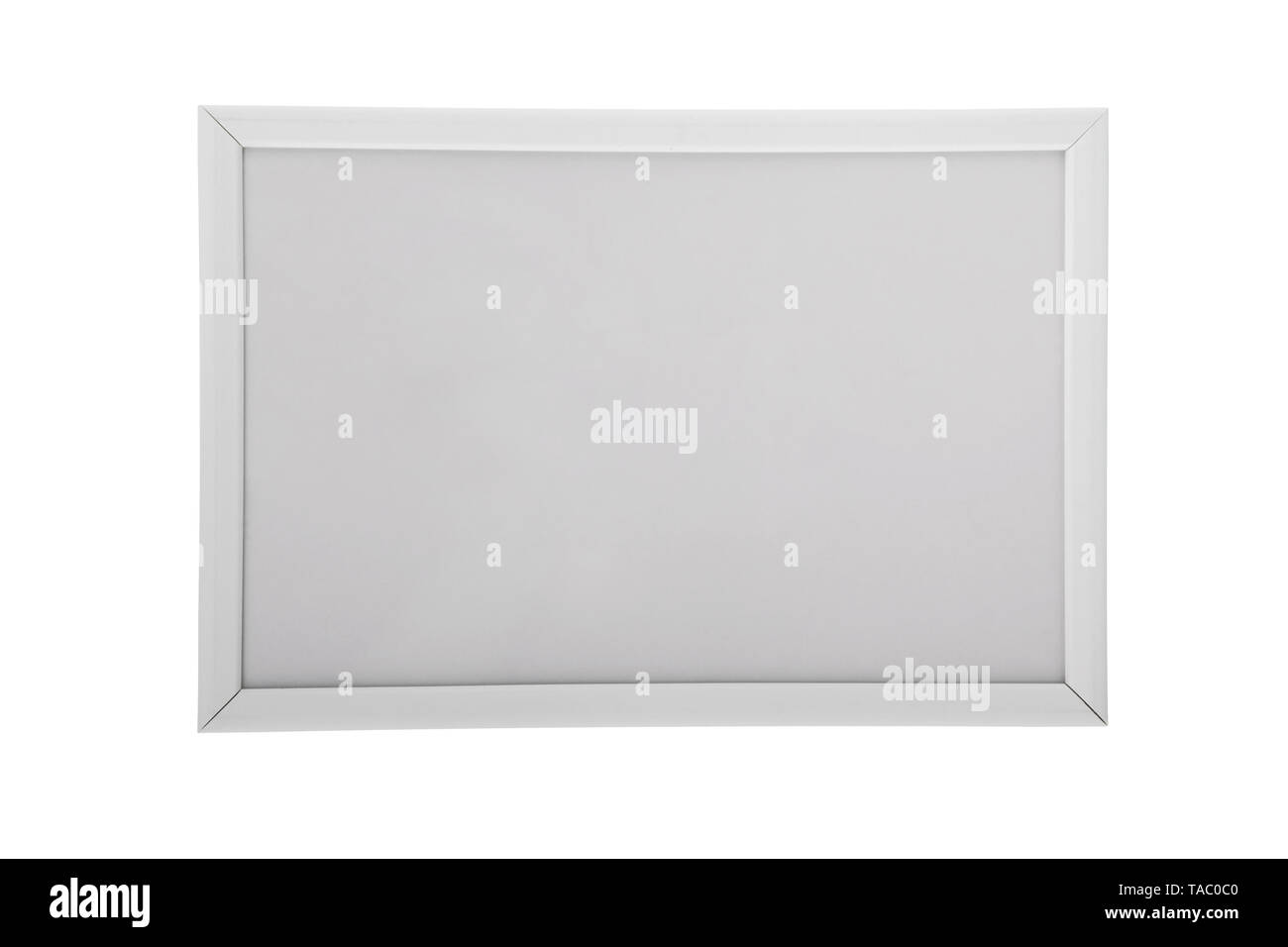 White picture frame isolated on white background Stock Photo - Alamy