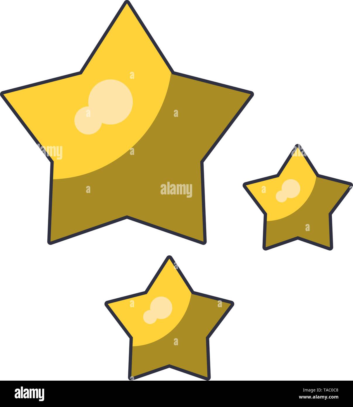 Stars set of cartoons isolated Stock Vector Image & Art - Alamy