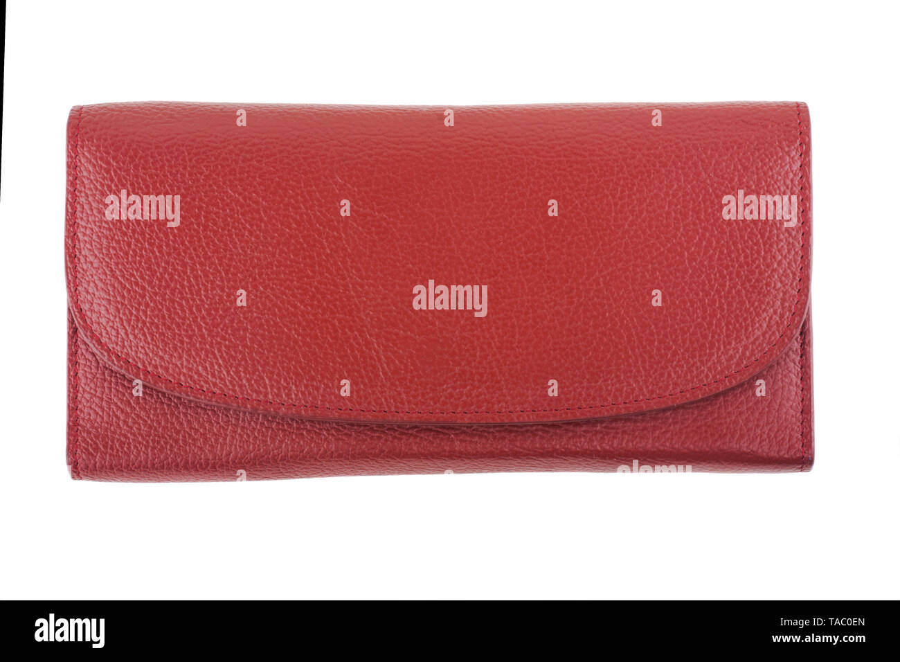 Red wallet isolated on white background Stock Photo - Alamy