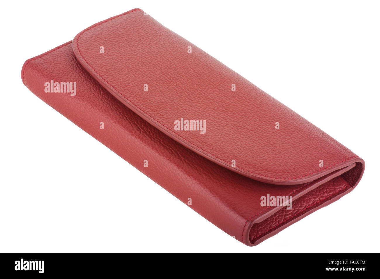 Red wallet isolated on white background Stock Photo - Alamy