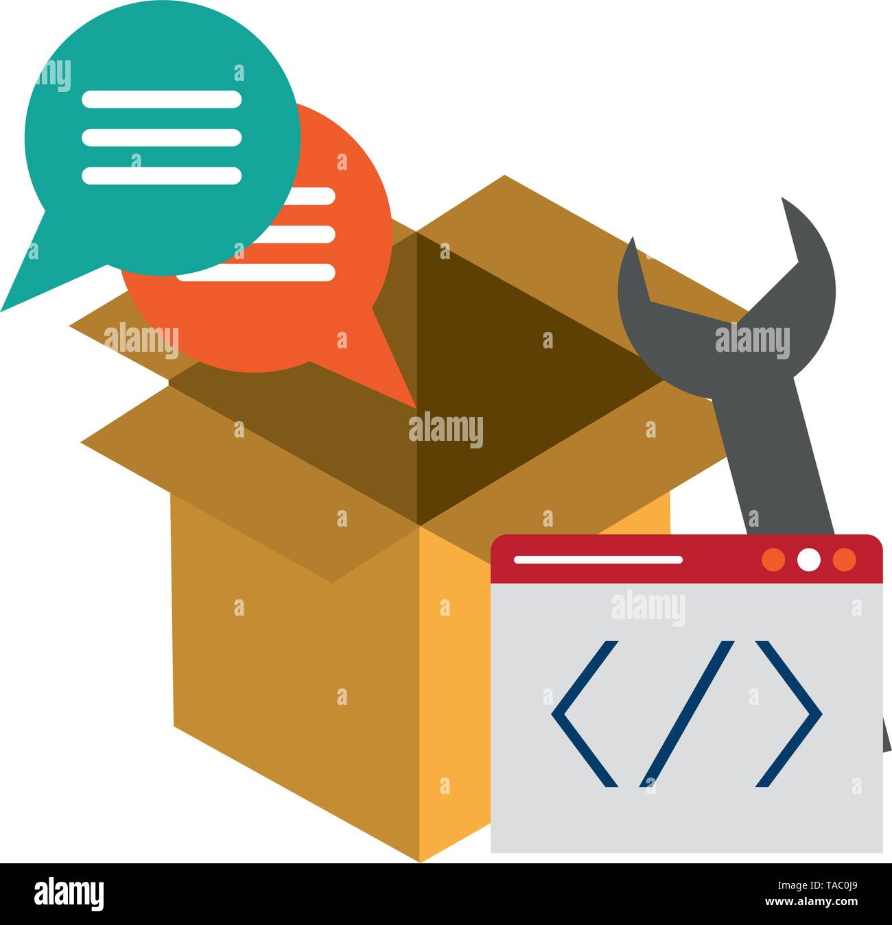 Software Programming Code Symbols Vector Illustration Stock Vector 
