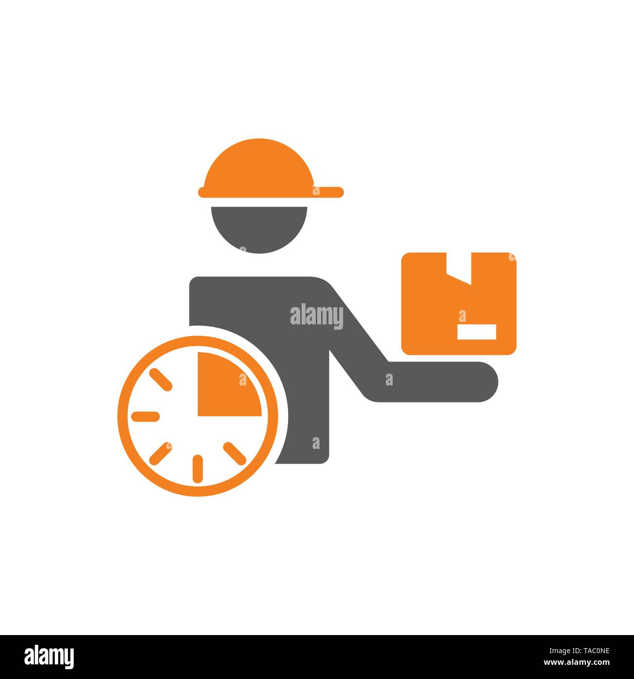 Delivery related icon on background for graphic and web design. Simple ...