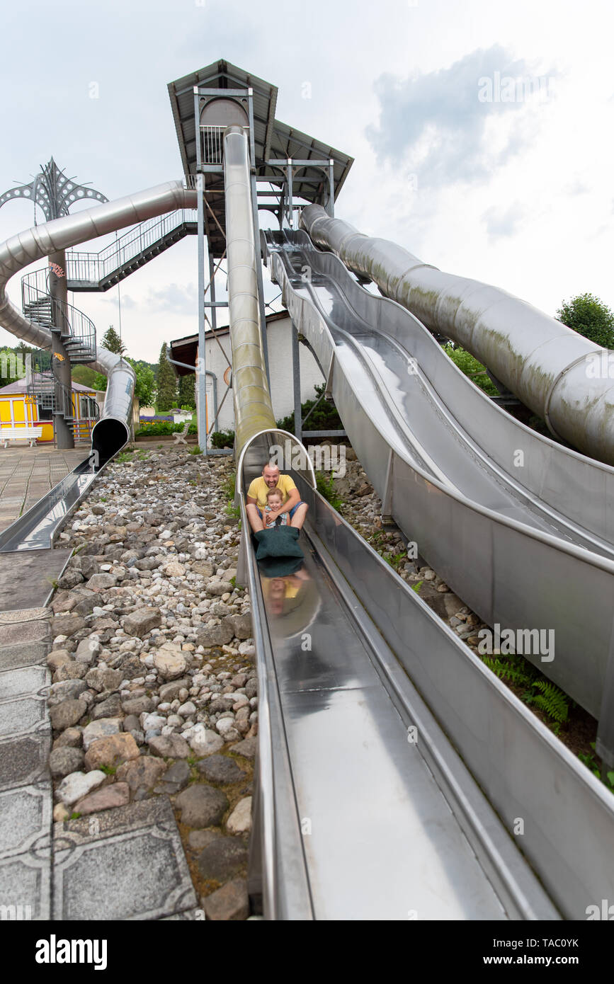 Steep Water Park Slides
