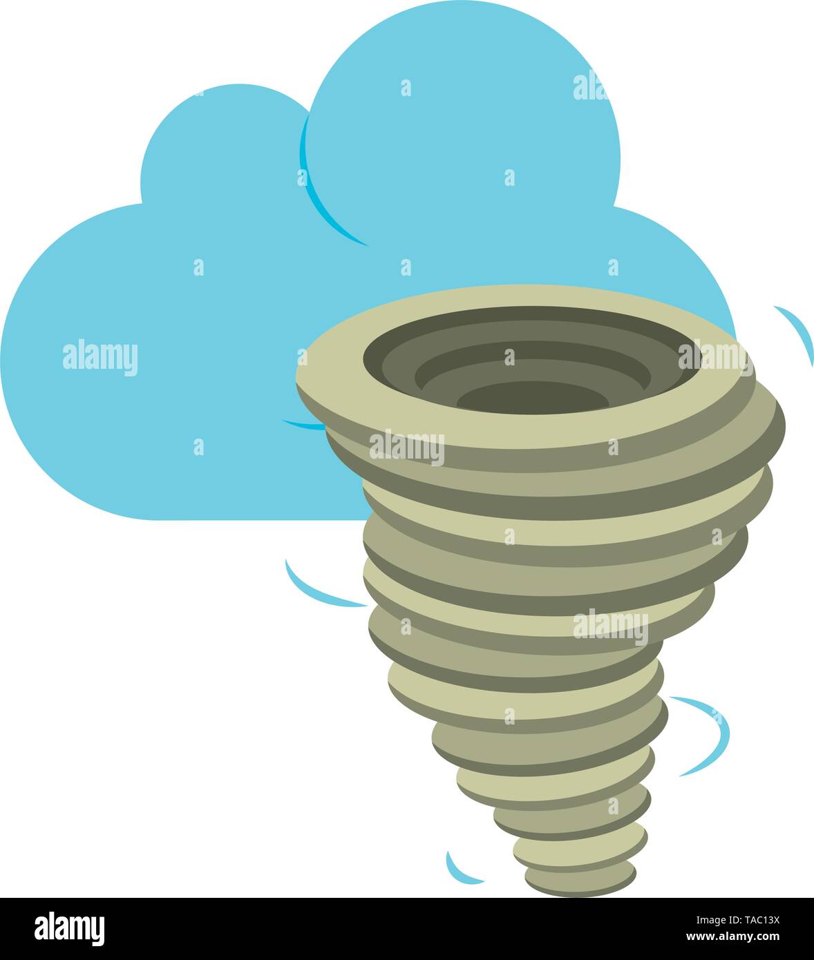 Weather cloud and twister cartoon Stock Vector Image & Art - Alamy