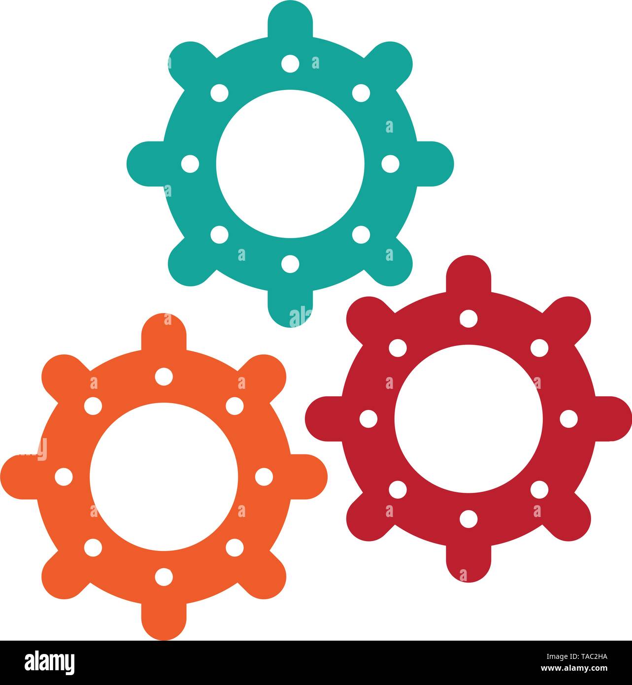 Gears machinery working isolated cartoon Stock Vector Image & Art - Alamy