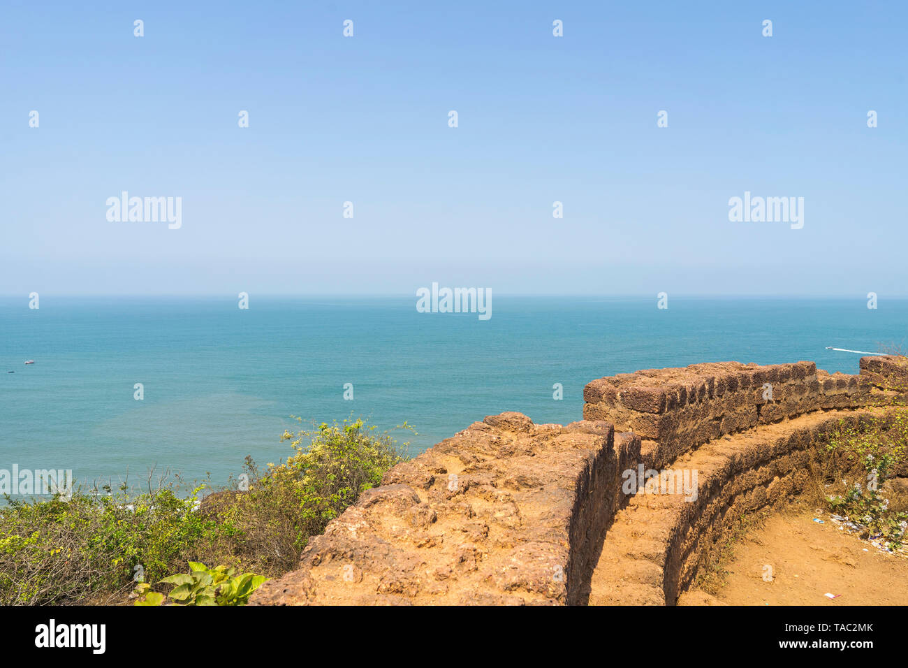 Anjuna, Goa / India - 04 03 2019, Chapora Fort in the northern Goa ...