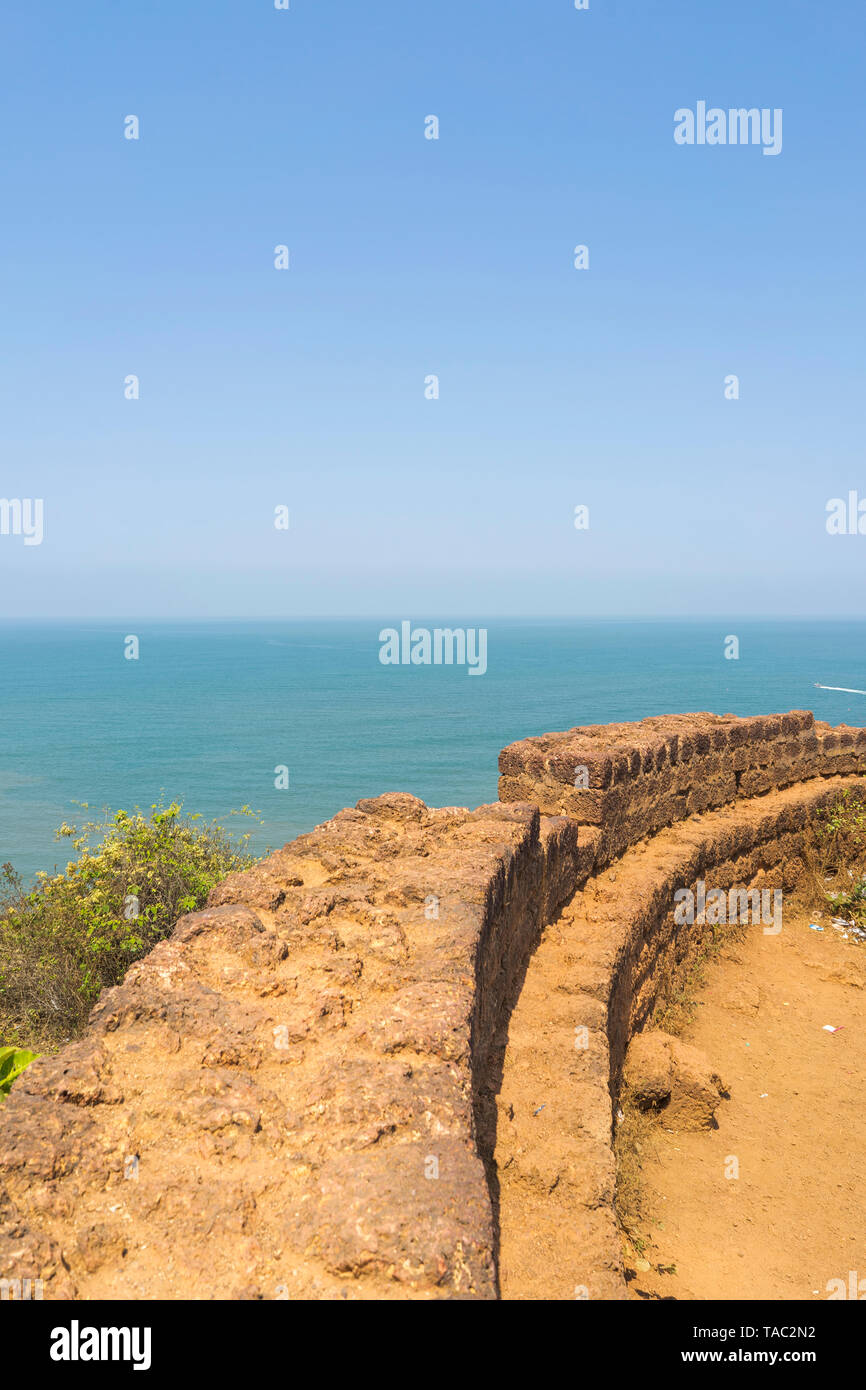 Anjuna, Goa / India - 04 03 2019, Chapora Fort in the northern Goa ...