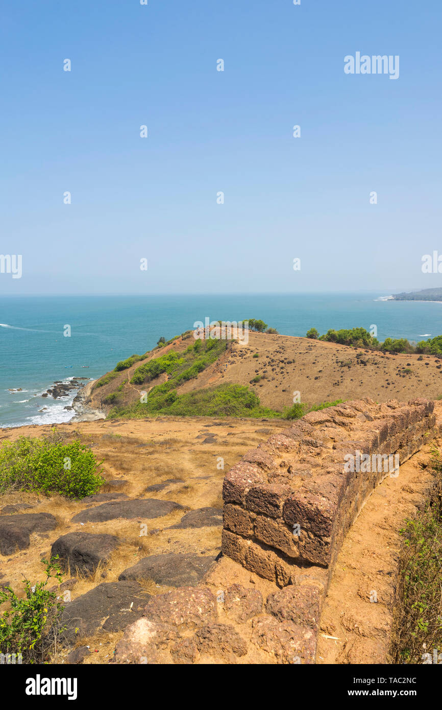 Anjuna, Goa / India - 04 03 2019, Chapora Fort in the northern Goa ...