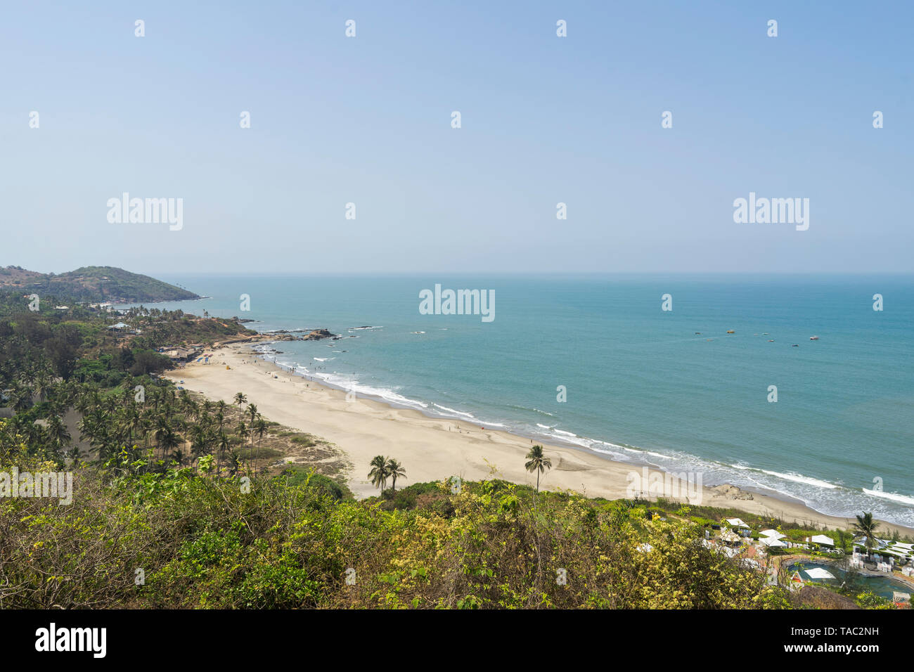 Anjuna, Goa / India - 04 03 2019, Beautiful Anjuna beach in the ...