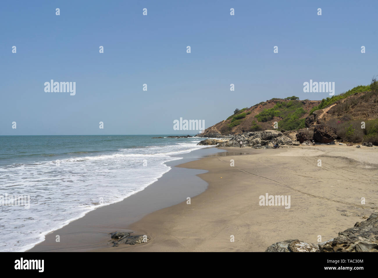 Anjuna, Goa / India - 04 03 2019, Beautiful Anjuna beach in the ...