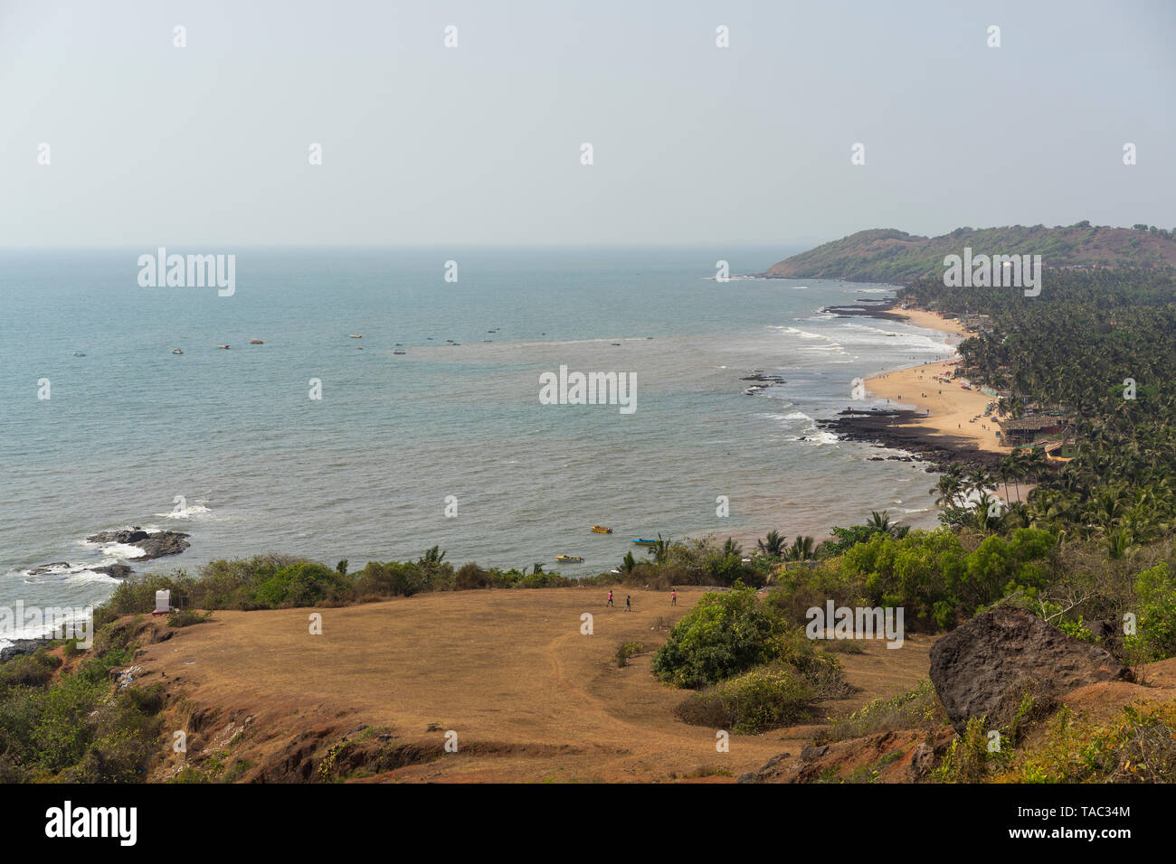 Anjuna, Goa / India - 04 03 2019, Beautiful Anjuna beach in the ...