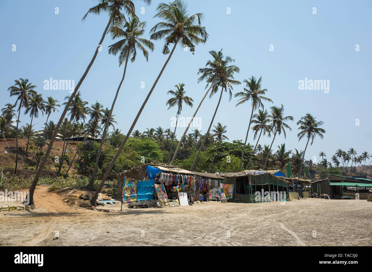 Anjuna, Goa / India - 04 03 2019, Beautiful Anjuna beach in the ...