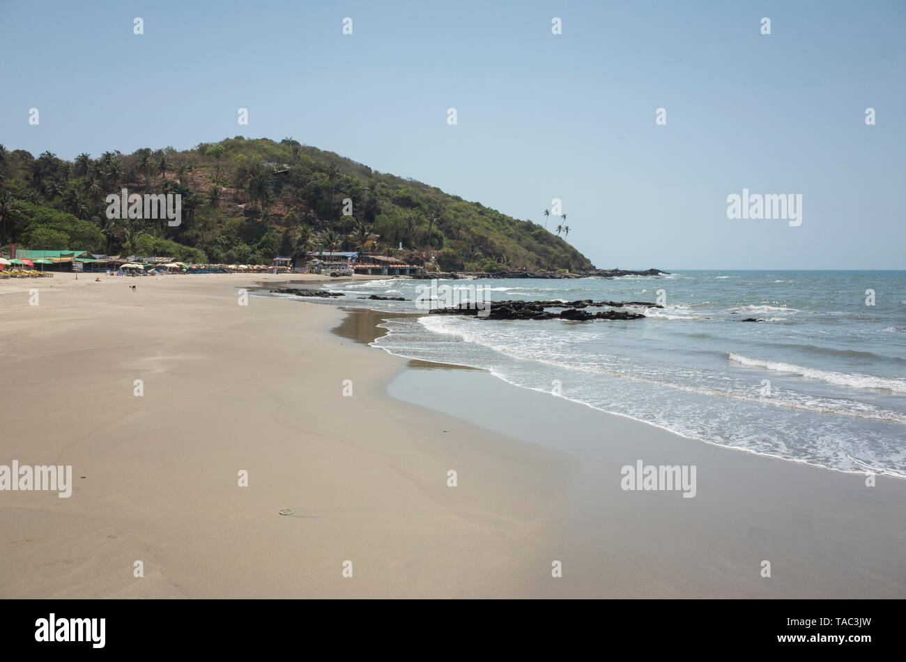 Anjuna, Goa / India - 04 03 2019, Beautiful Anjuna beach in the ...