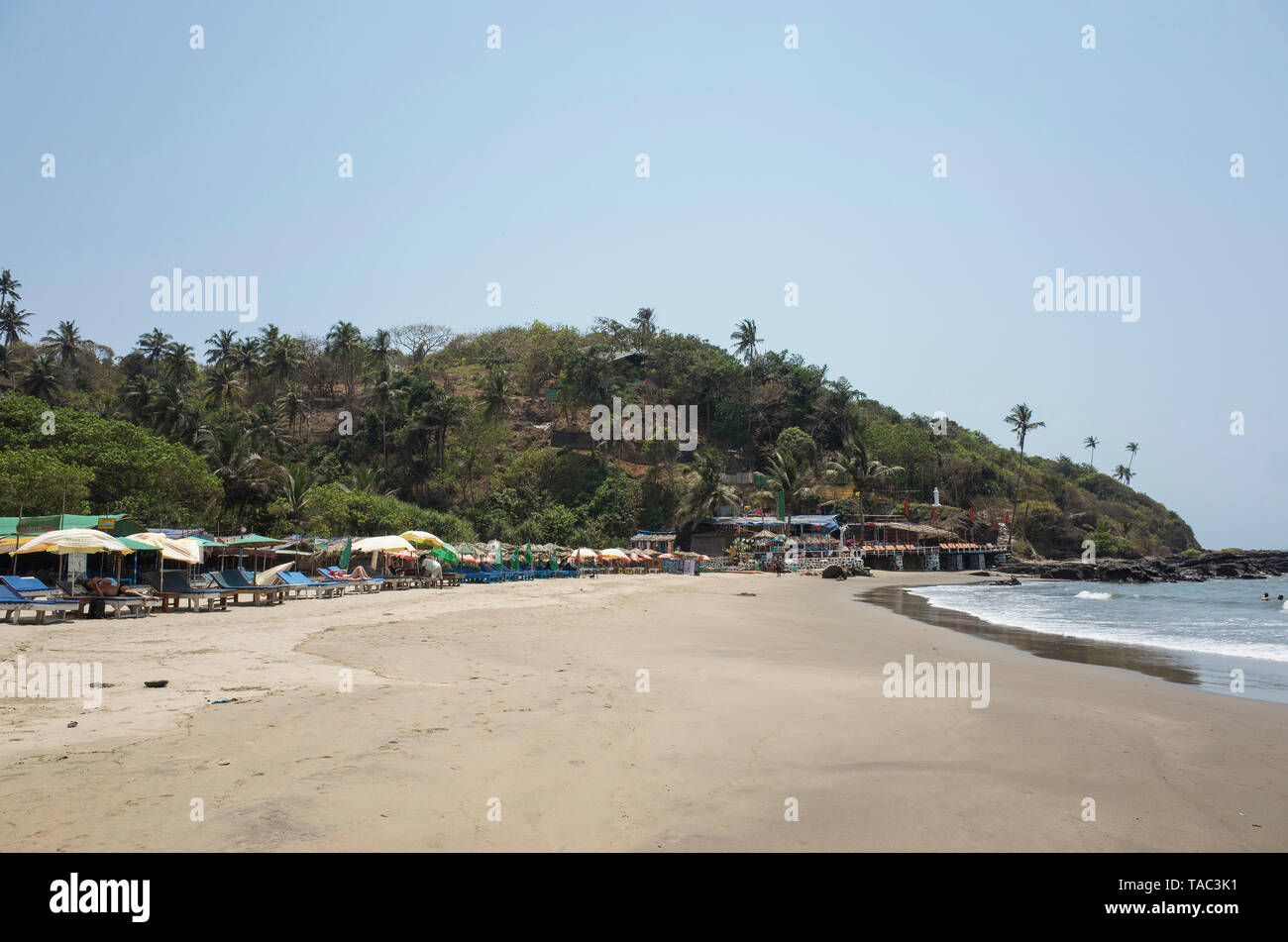 Anjuna, Goa / India - 04 03 2019, Beautiful Anjuna beach in the ...