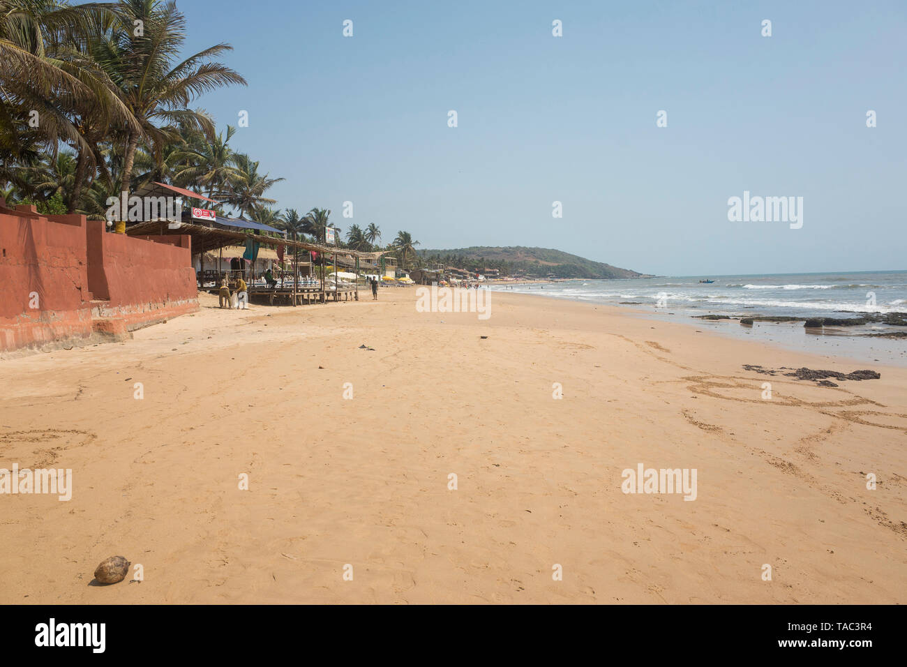 Anjuna, Goa / India - 04 03 2019, Beautiful Anjuna beach in the ...