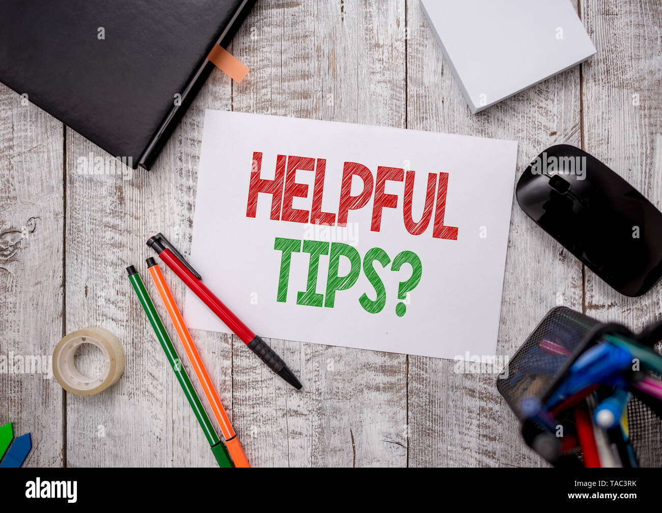 Writing note showing Helpful Tips Question. Business concept for secret ...