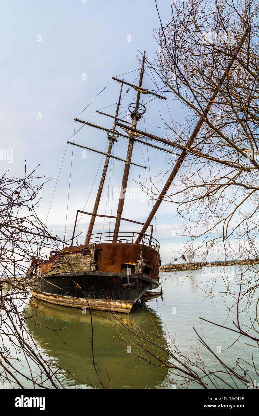 Vintage Sail Boat Stock Photo - Alamy