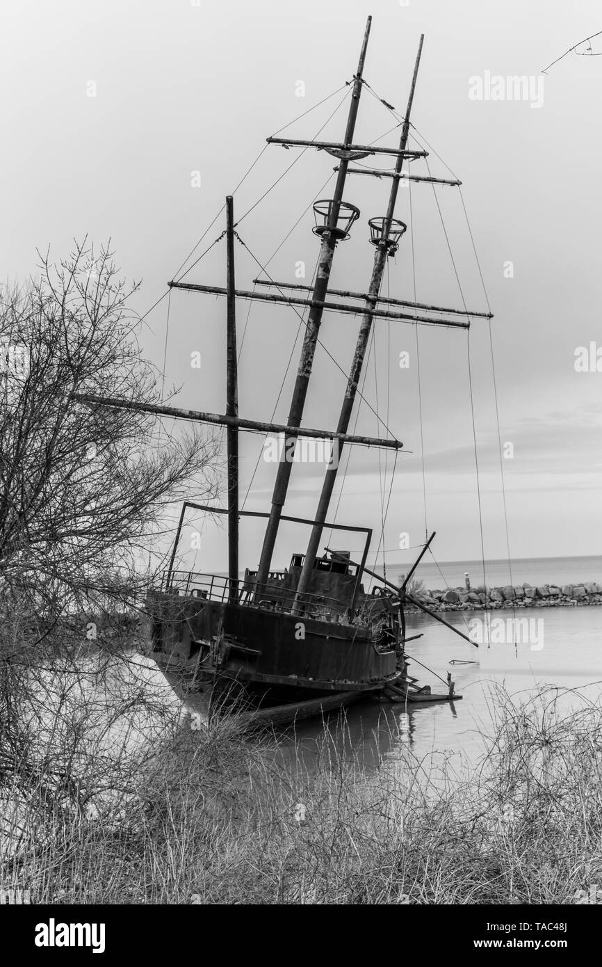 Vintage Sail Boat Stock Photo - Alamy