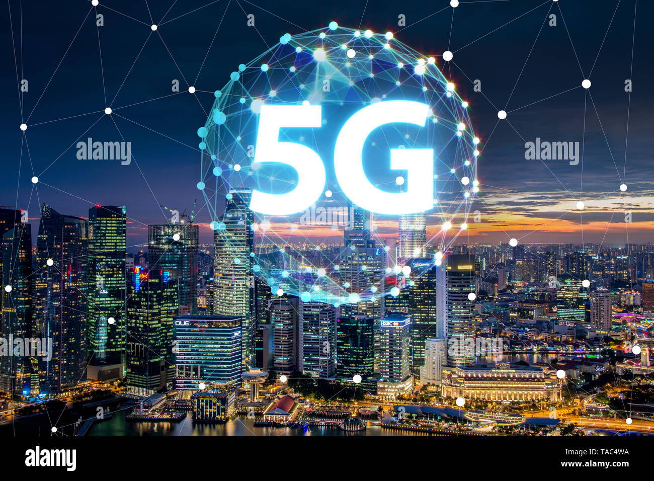 5g internet concept in technology concept Stock Photo - Alamy