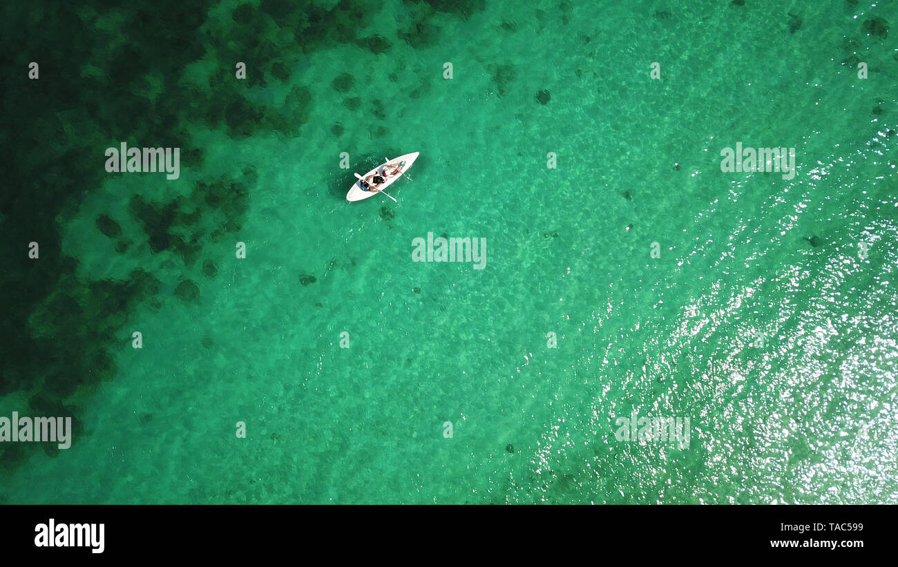 canoe on beautiful tropical sea Stock Photo - Alamy