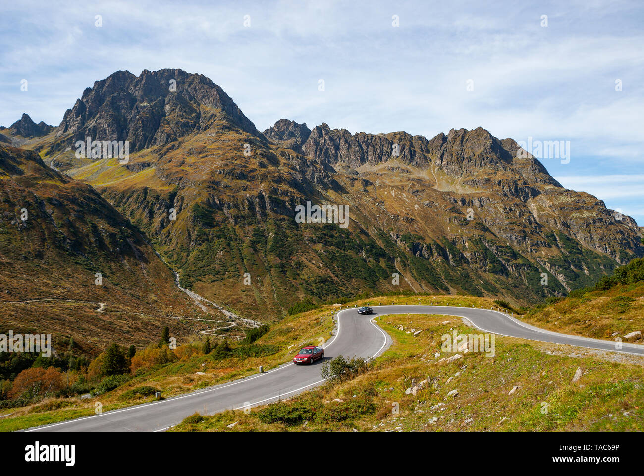 Austria, Vorarlberg, Silvretta High Alpine Road, Bielerhoehe Stock ...