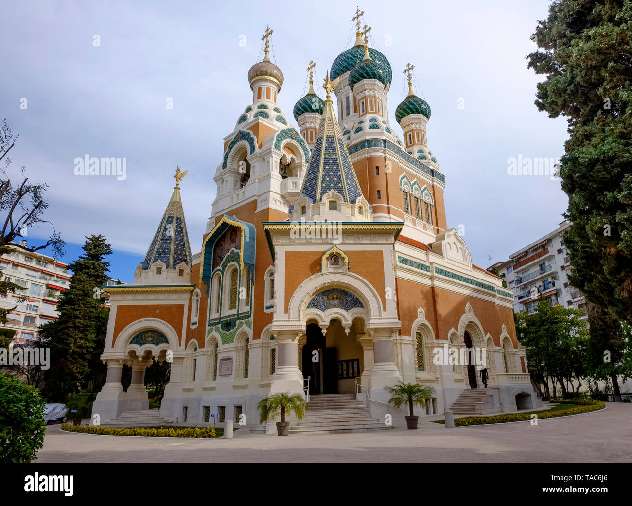 France, Nice, Russian Orthodox Church St. Nicholas Stock Photo - Alamy