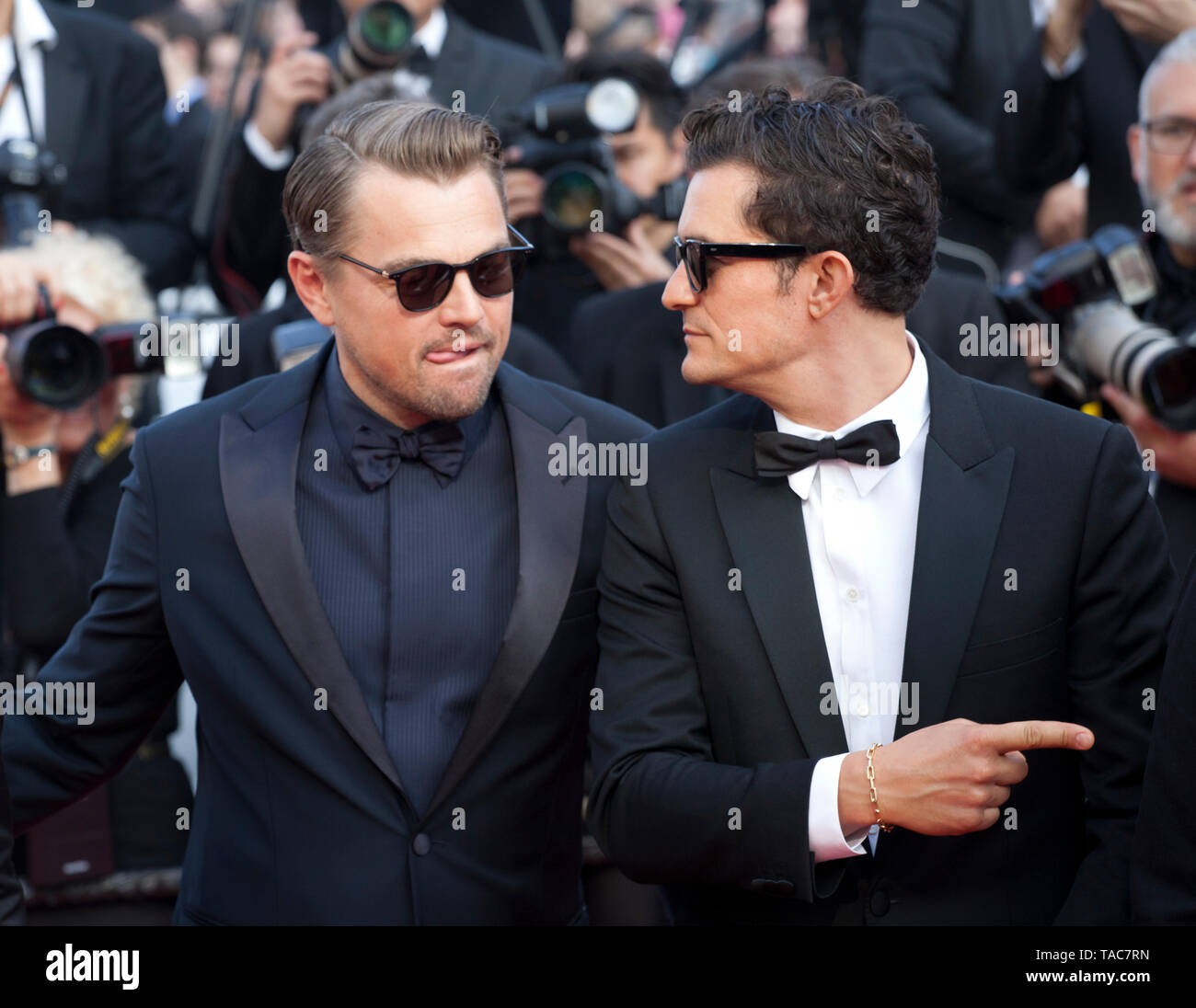 Cannes, France. 23rd May, 2019. Leonardo DiCaprio and Orlando Bloom at ...