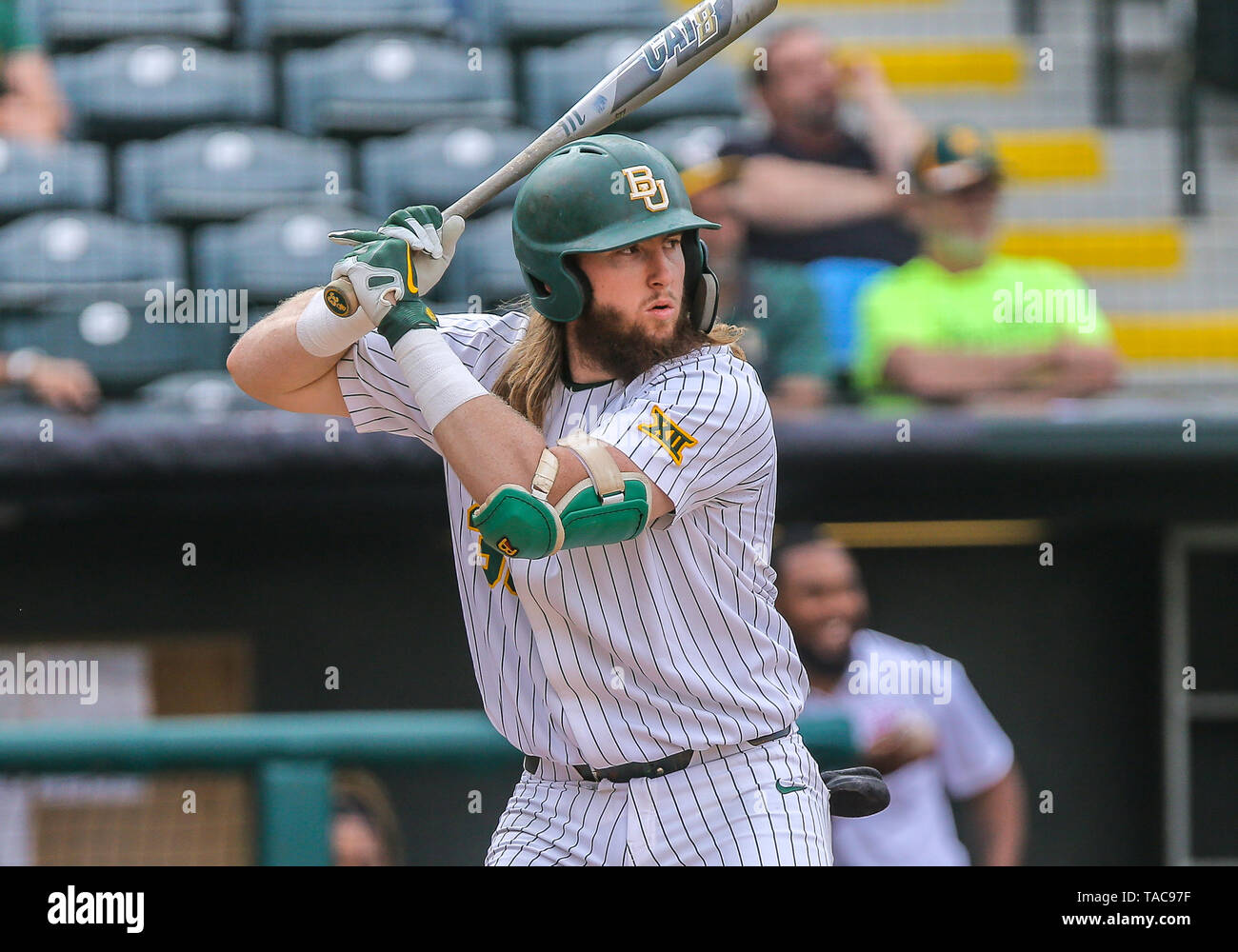 Oklahoma City, OK, USA. 22nd May, 2019. Baylor infielder Davis Wendzel ...