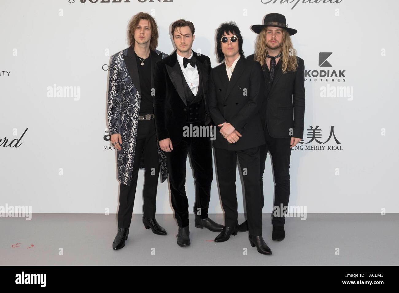 Cannes, France. 23rd May, 2019. The Struts (l-r) Gethin Davies, Jed ...