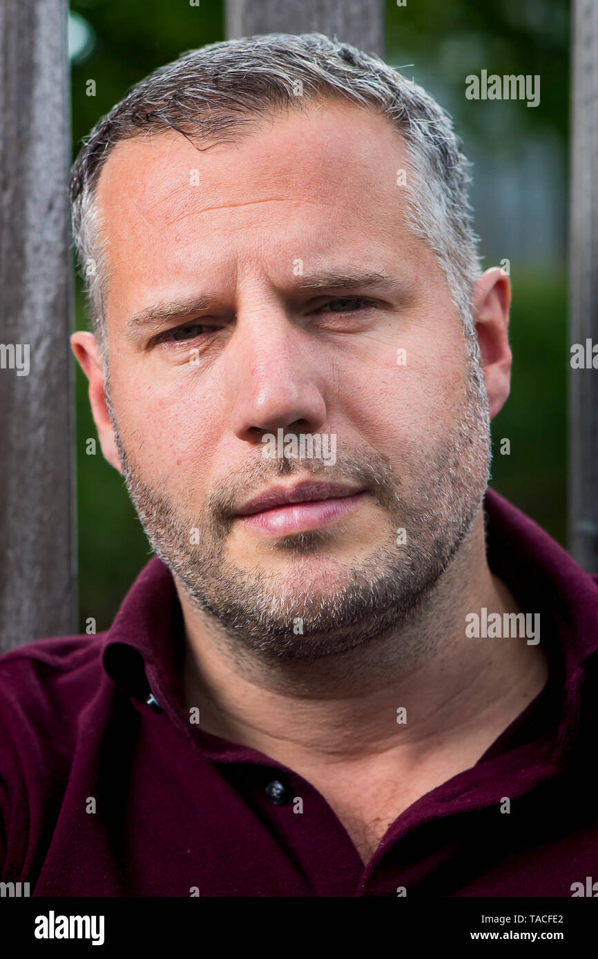 AMSTERDAM, photoshoot portrait of Tijl Beckand, 22-05-2019 Stock Photo ...