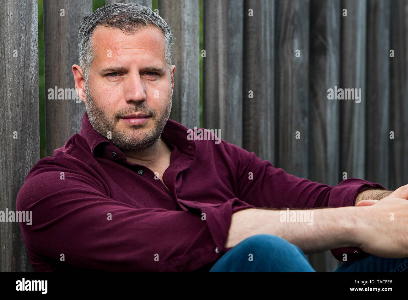 AMSTERDAM, photoshoot portrait of Tijl Beckand, 22-05-2019 Stock Photo ...