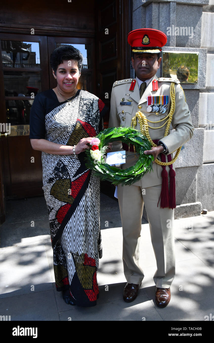 London, UK. 23rd May 2019. Nations of Peacekeepers representative ...
