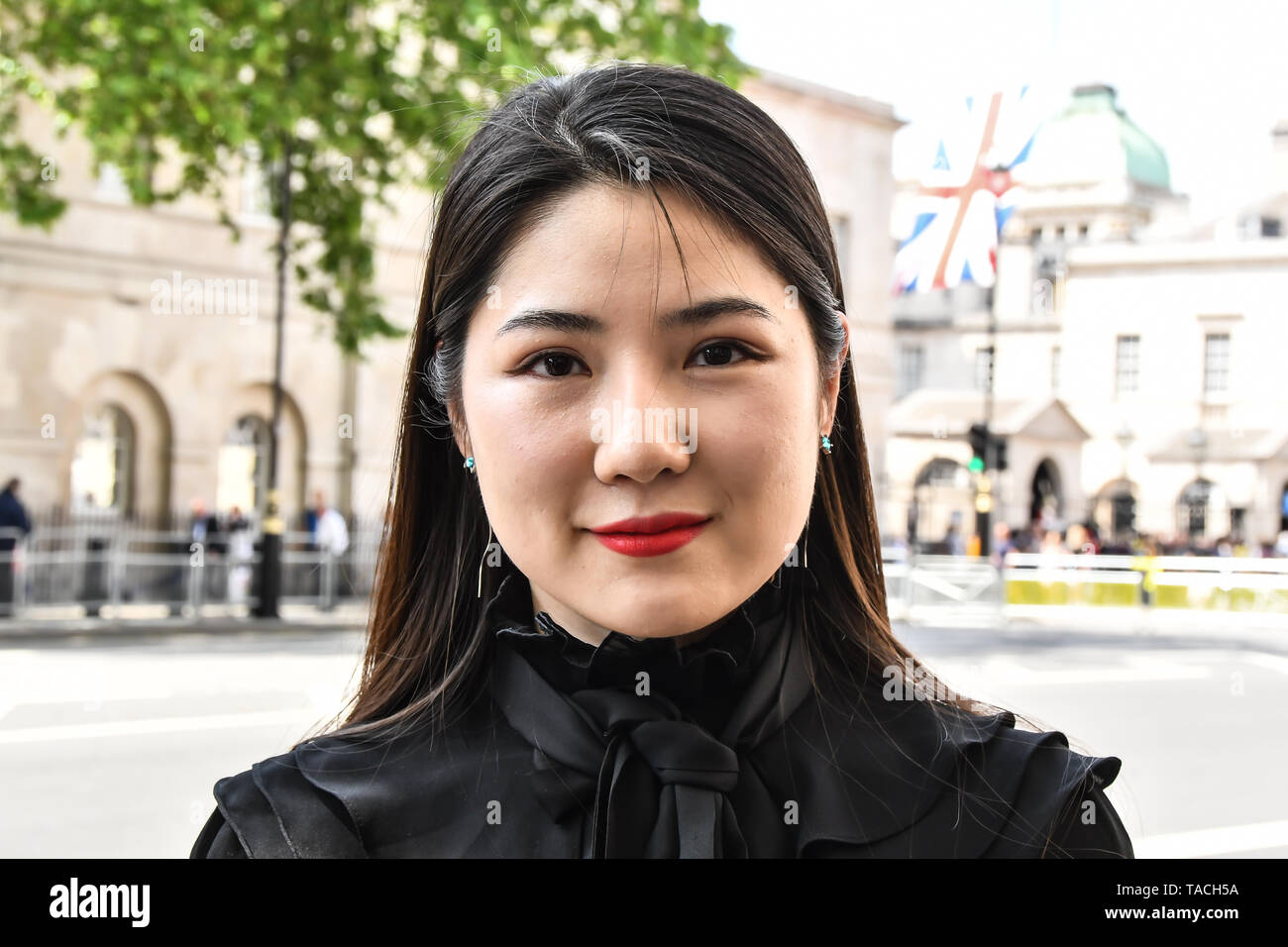 London, UK. 23rd May 2019. Ms Qin is from China representative attend ...