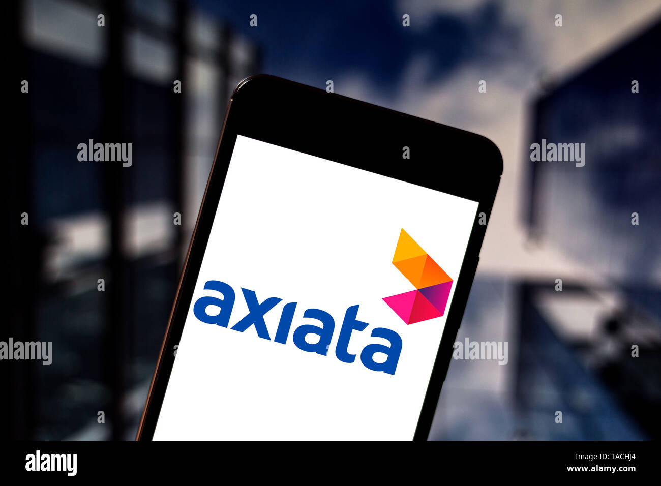 Brazil. 23rd May, 2019. In this photo illustration the Axiata Group ...
