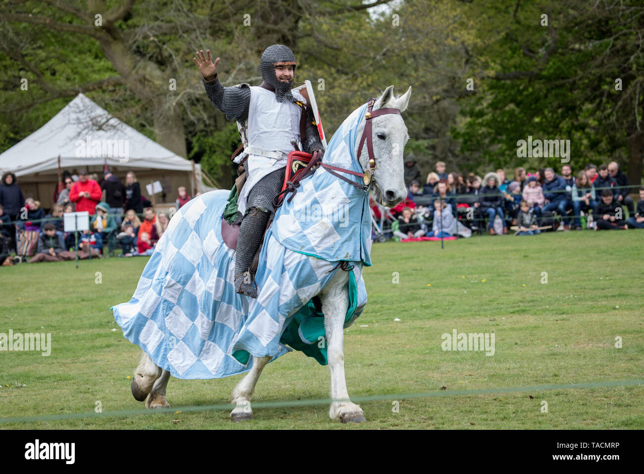 Legendary joust at West Park, Silsoe, Bedfordshire, England Stock Photo ...