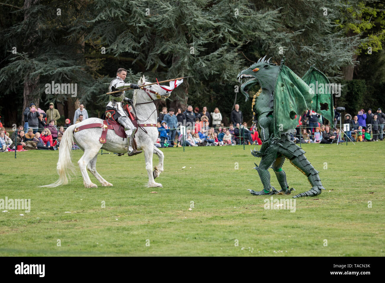 St. George and Dragon at the St George's festival at Wrest Park, Silsoe ...