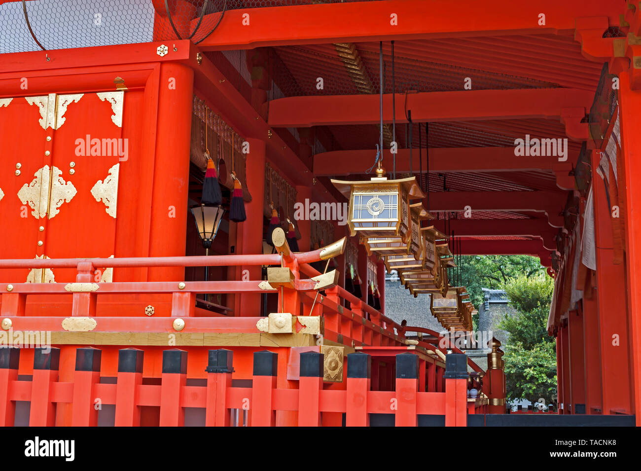 Strikingly ornate Fushimi Inara Shinto Shrine in Southern Kyoto, Japan ...