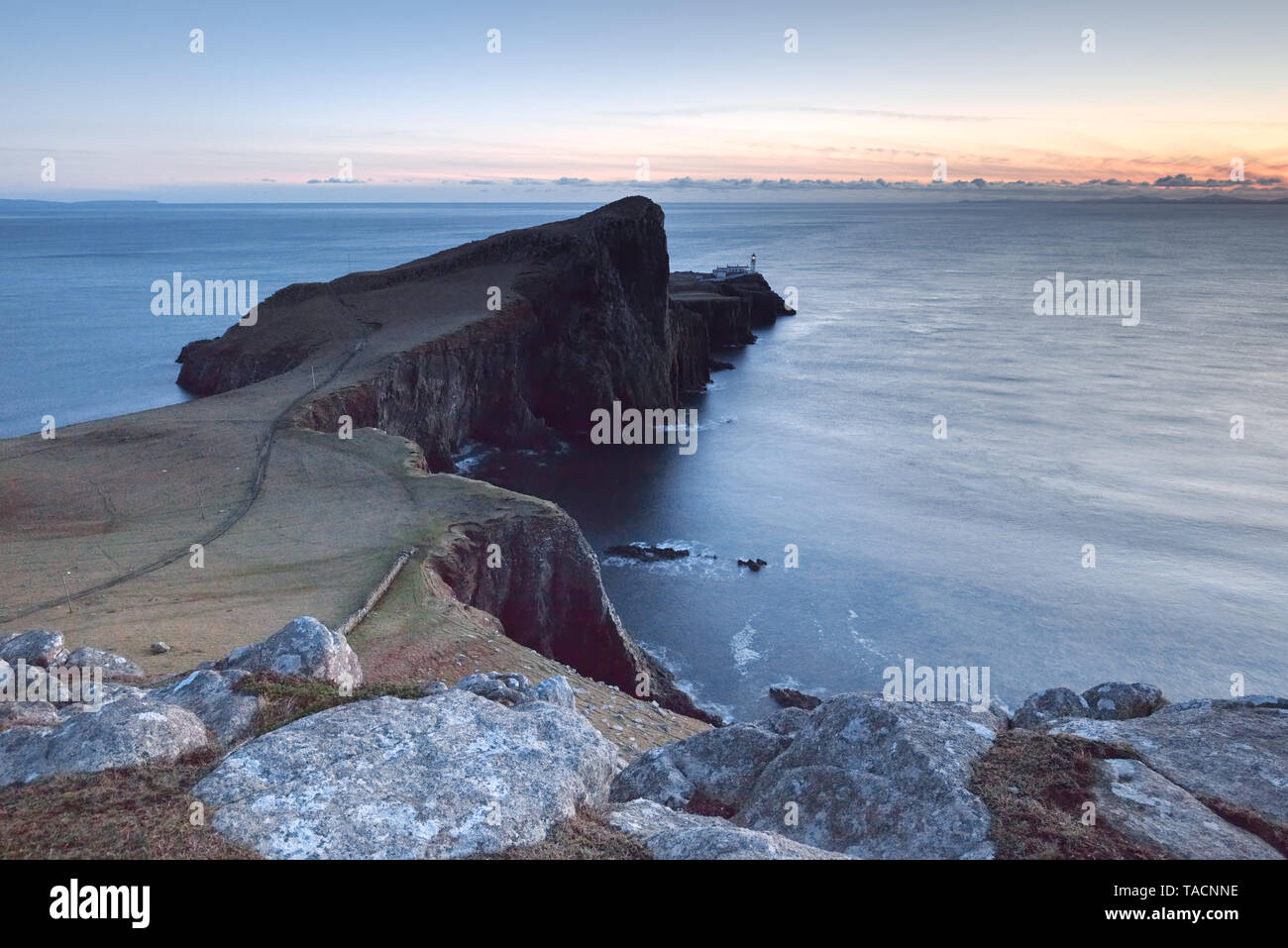 Neist Point cliffs and lighthouse, Isle of Skye Stock Photo - Alamy