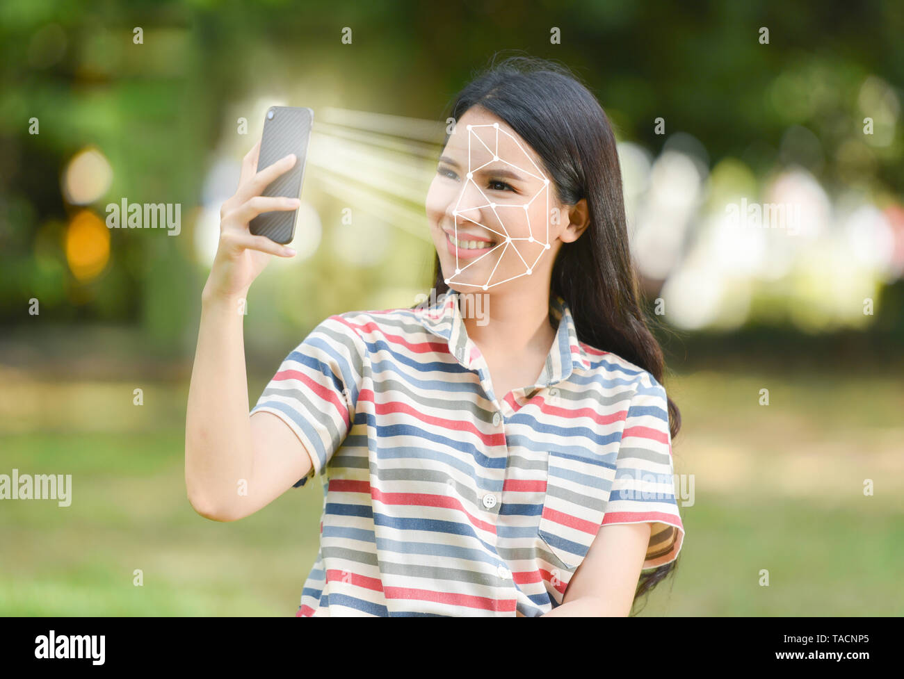Screening face smartphone hi-res stock photography and images - Alamy