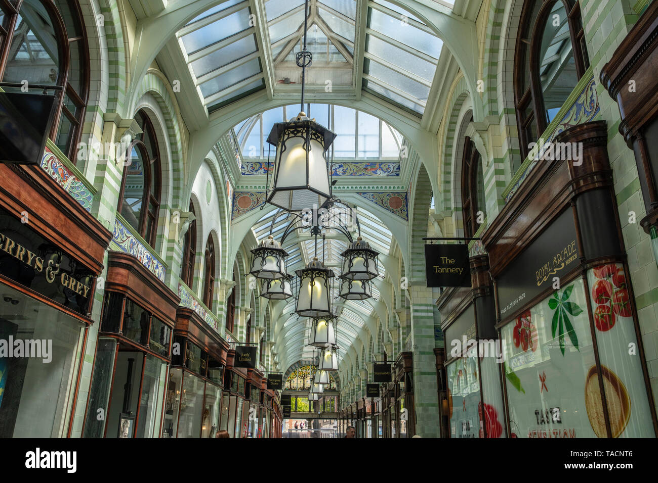 Victorian Shopping Arcade in Norwich Stock Photo - Alamy