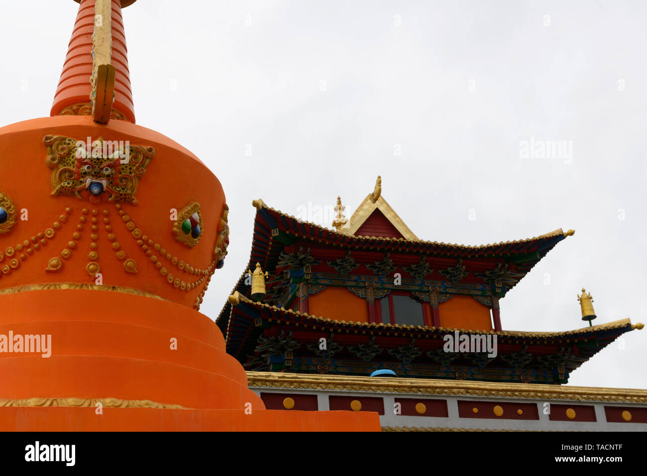 The Gandan monastery in Ulaanbaatar, Mongolia Stock Photo - Alamy
